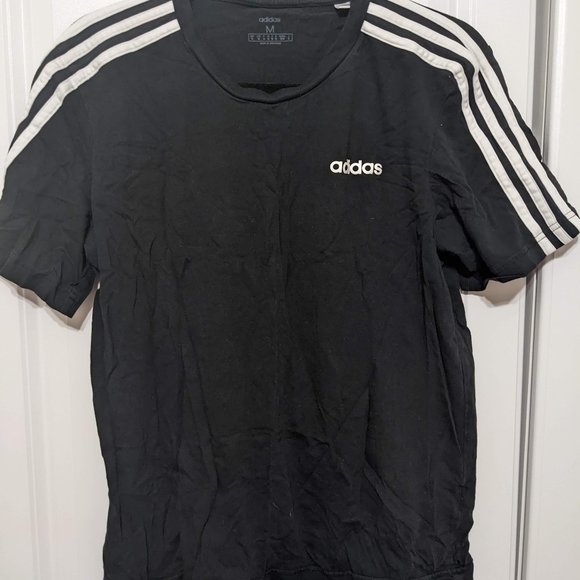 adidas | Shirts | Adidas Classic 3stripe Shoulder Tee Size Medium ...